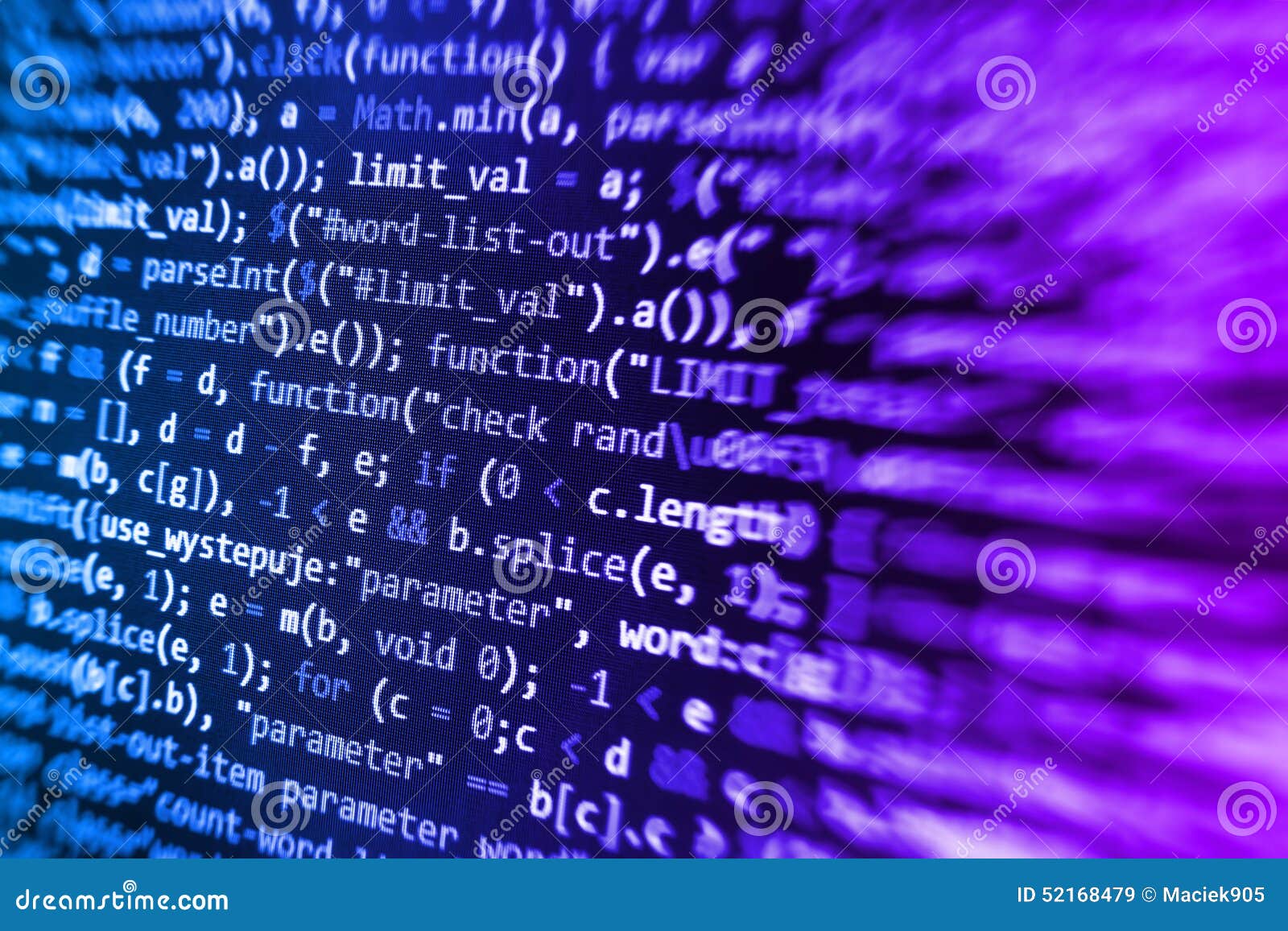 Tela De Programação Do Código Fonte Da Codificação Imagem de Stock ...