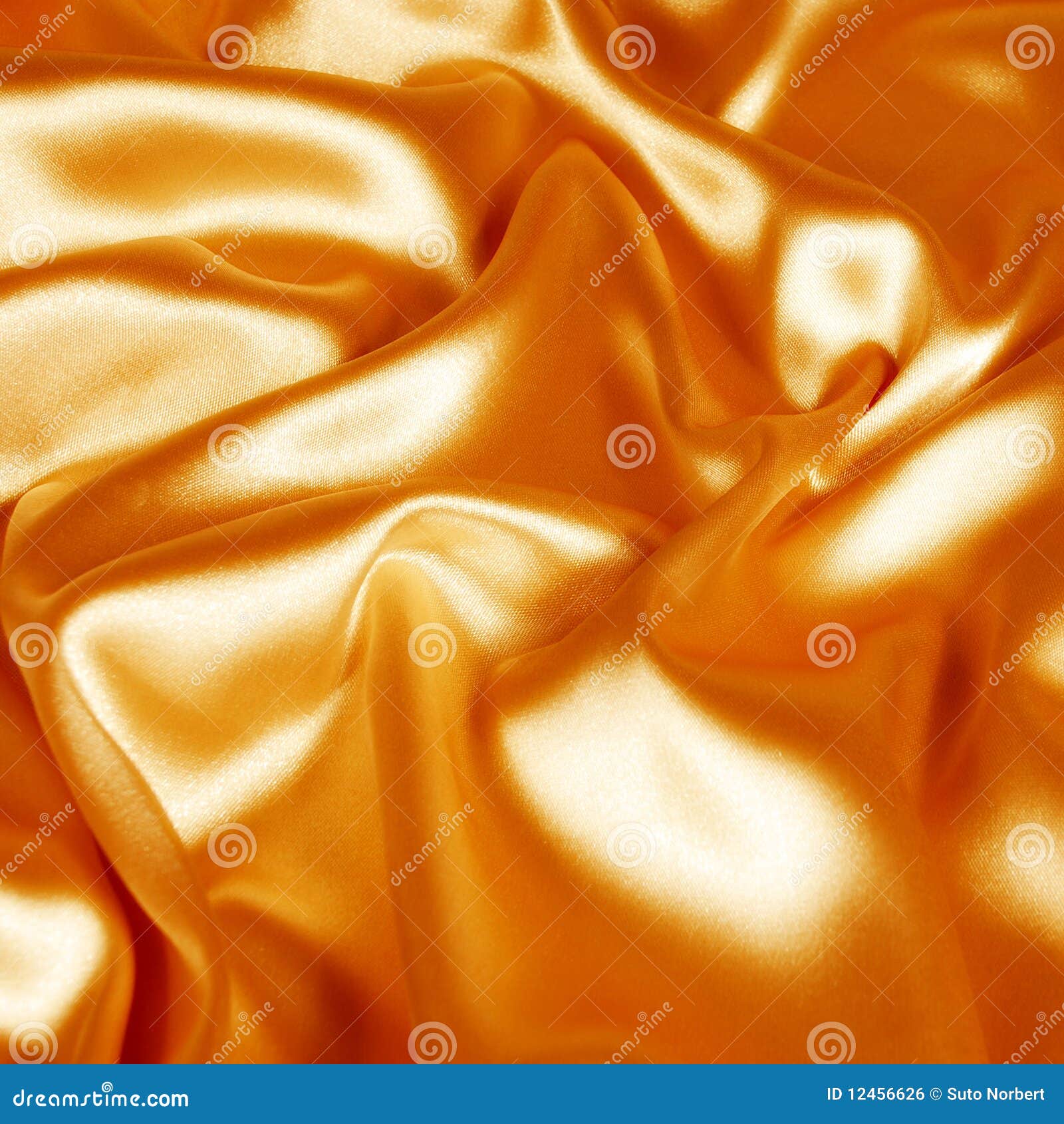 Tela De Seda Del Oro Elegante Foto de archivo - Imagen de material ...