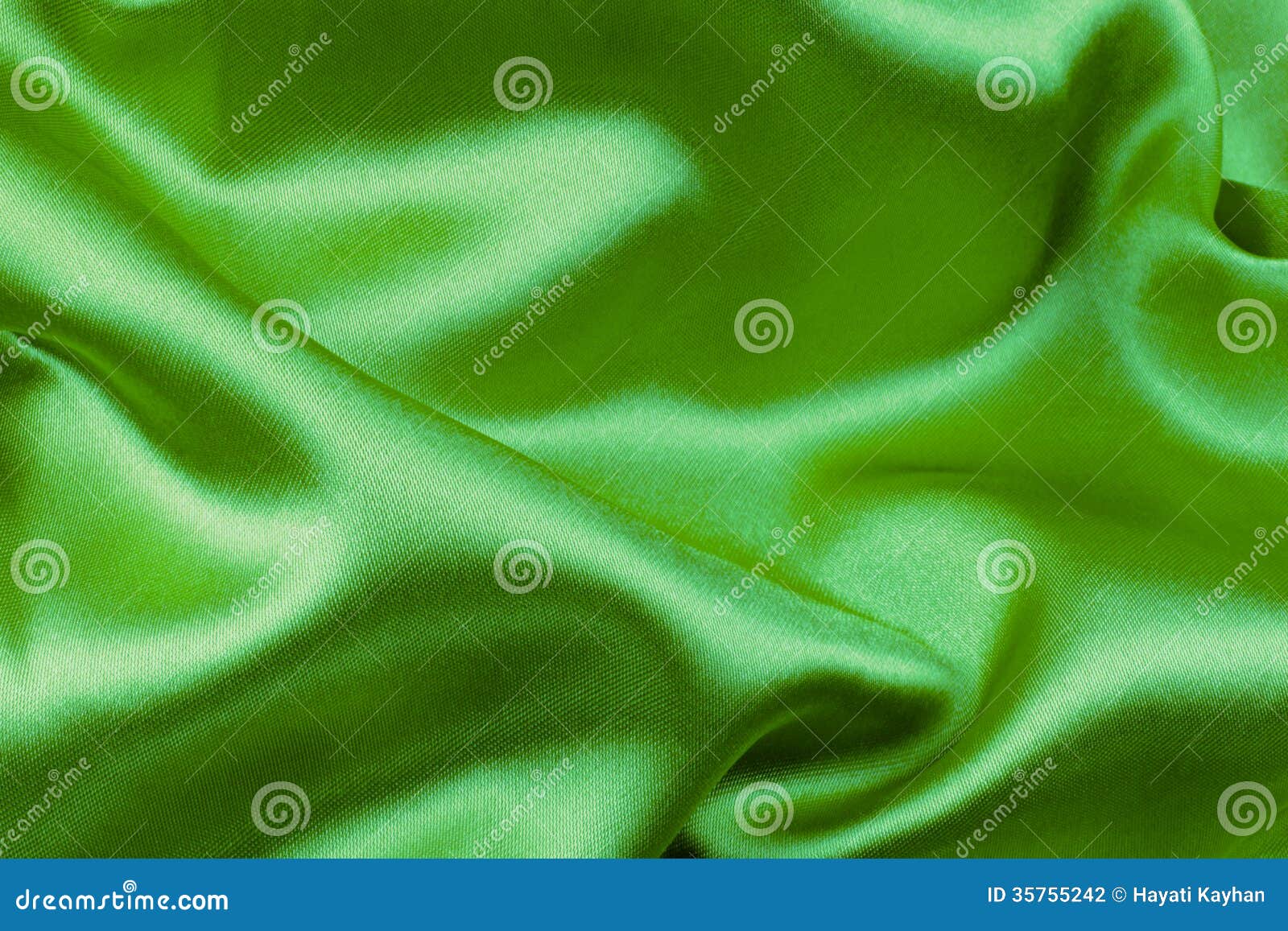 Tela De Seda Ondulada Verde Foto de Stock - Imagem de brilho, liso ...