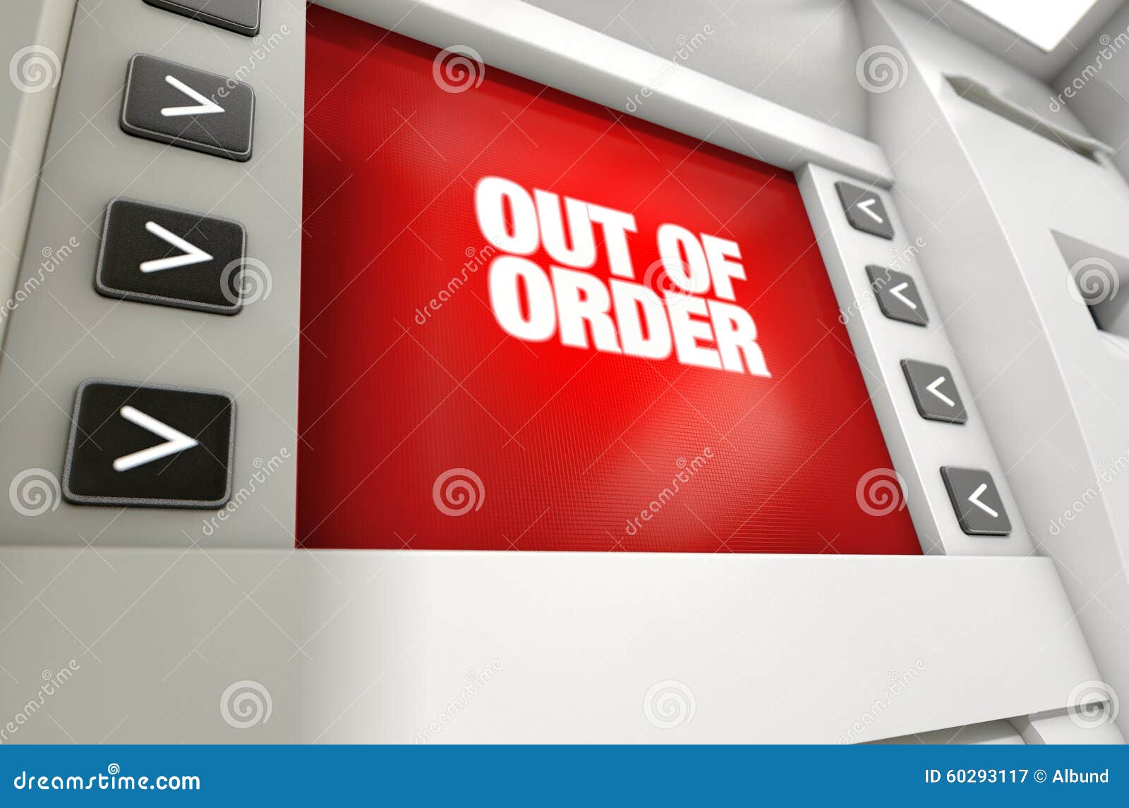 Tela do ATM avariada ilustração stock. Ilustração de senha - 60293117