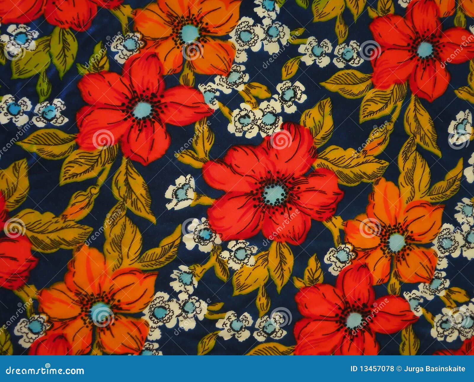 Tela floral foto de stock. Imagem de flores, tela, nave - 13457078