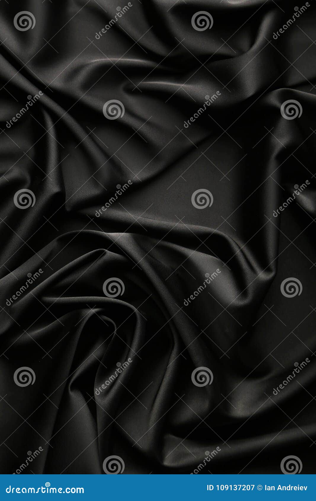 Tela preta do cetim imagem de stock. Imagem de projeto - 109137207