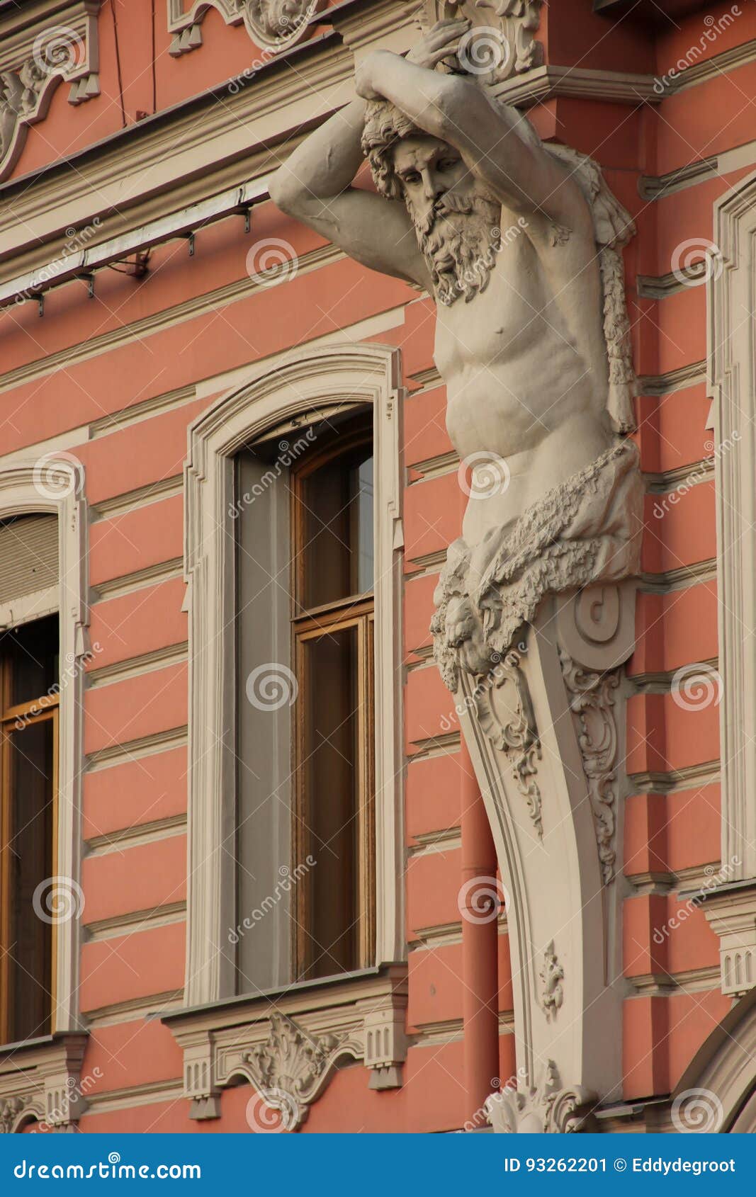 Telamon stock afbeelding. Image of krommen, europa, bouw - 93262201