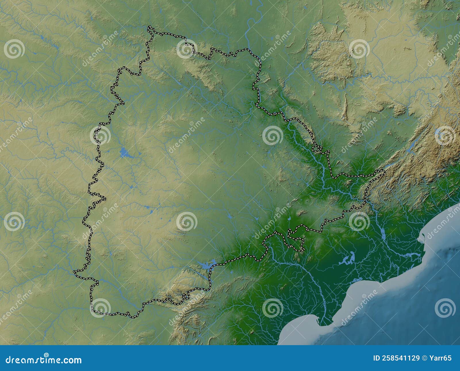Telangana, India. Physical. No Legend Stock Image - Image of asansol ...