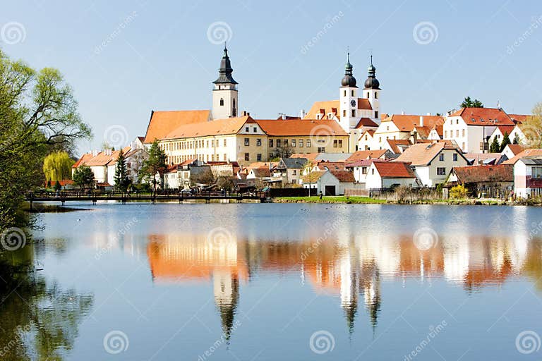 Telc stock image. Image of church, cityscapes, heritage - 12552305