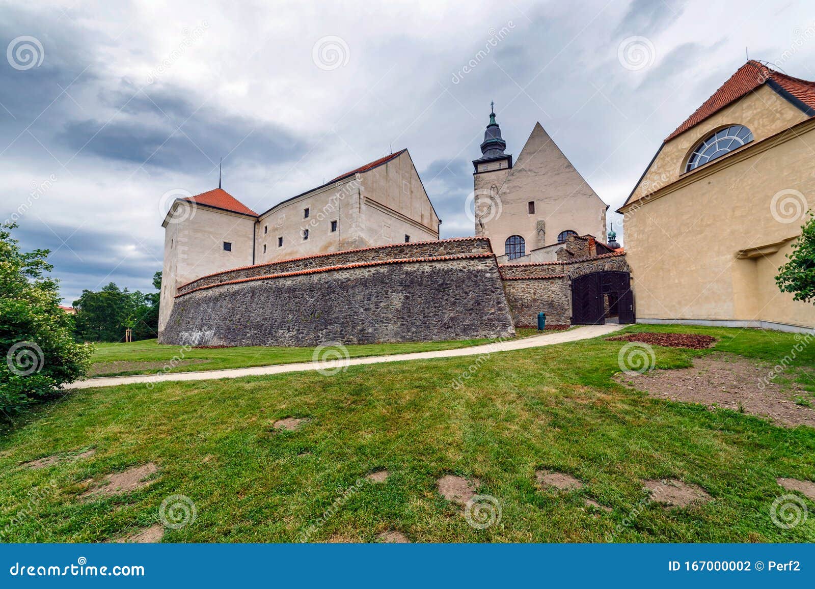 Telc - castle stock photo. Image of telc, architecture - 167000002