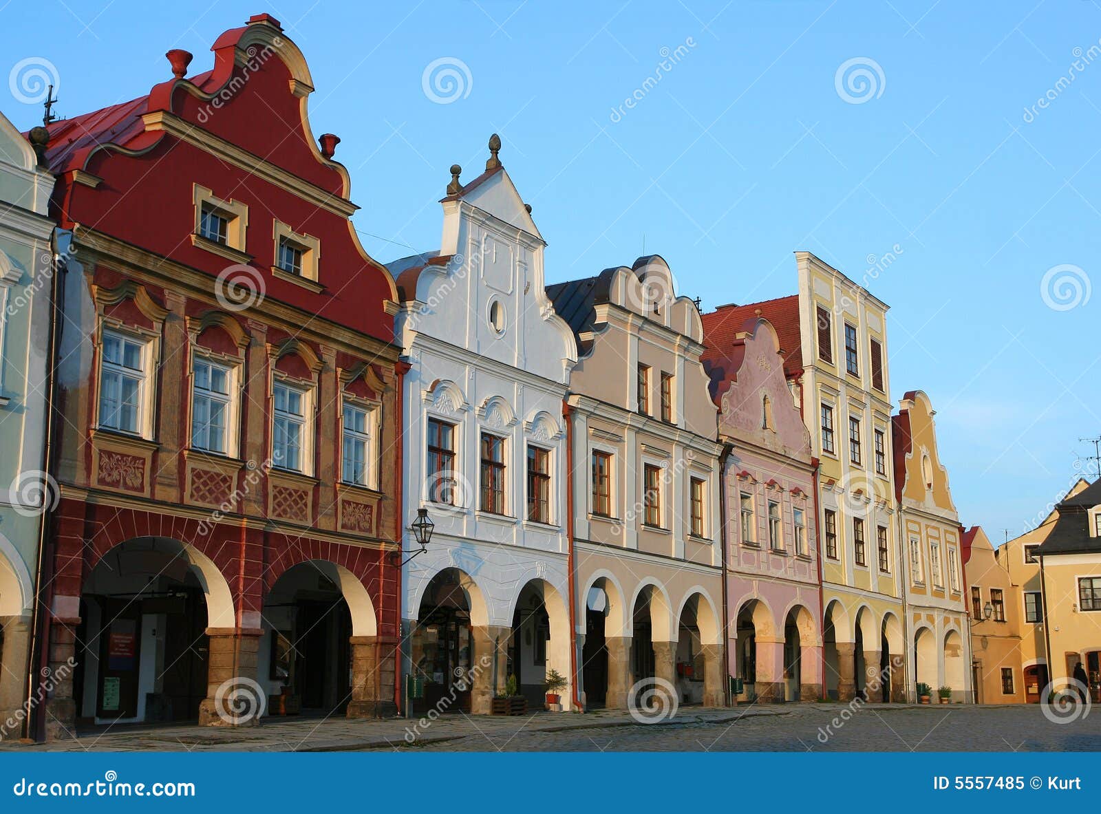 Telc, Czech Republic stock image. Image of mansions, europe - 5557485