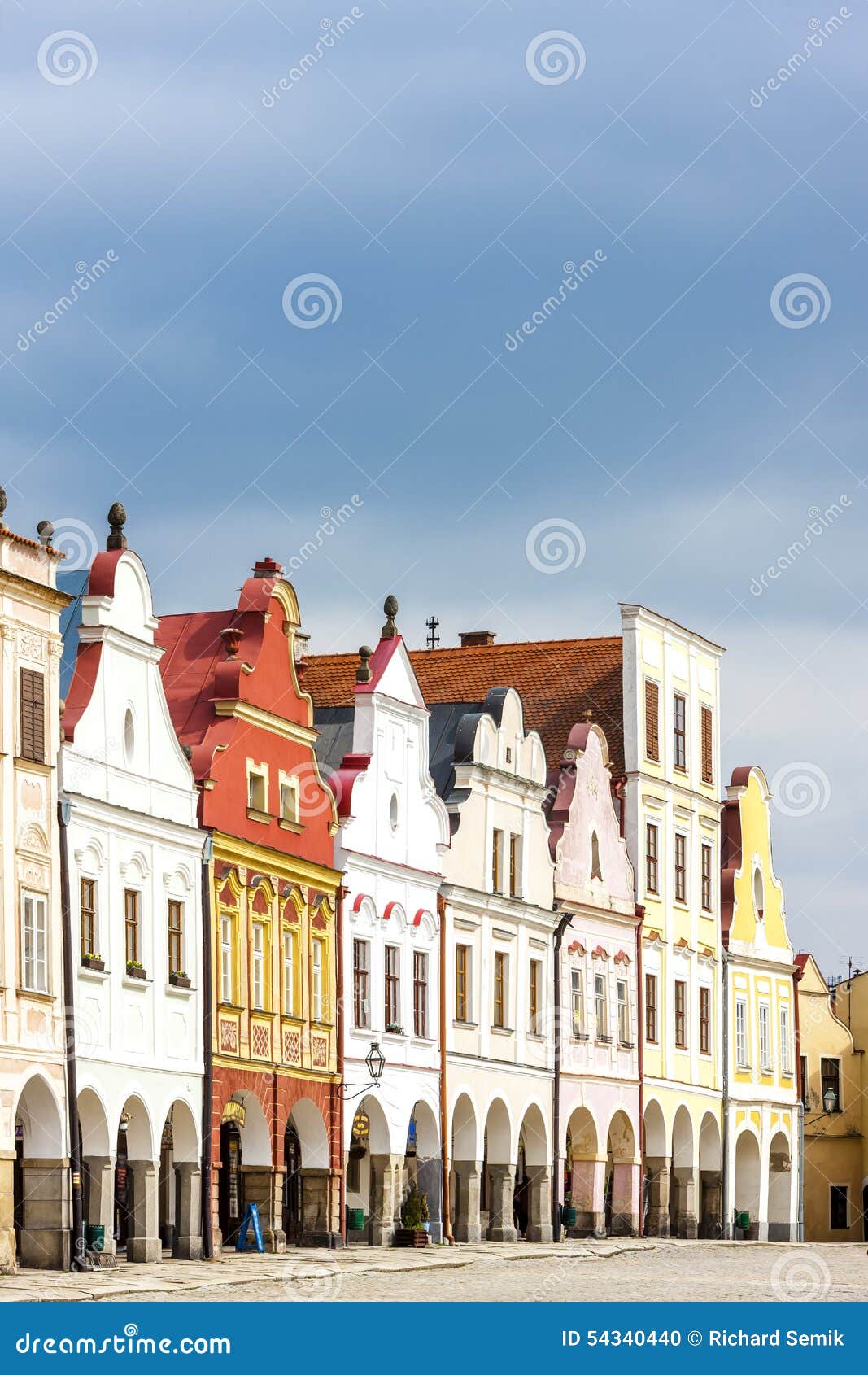 Telc, Czech Republic stock photo. Image of building, architecture ...