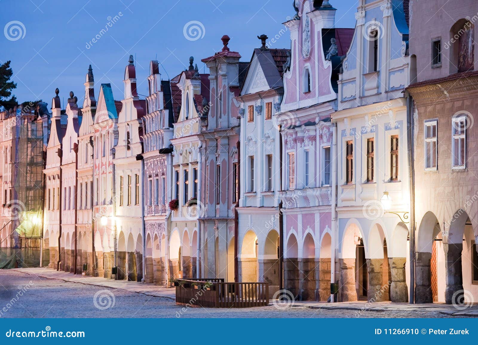 Telc - UNESCO heritage stock photo. Image of unesco, republic - 11266910