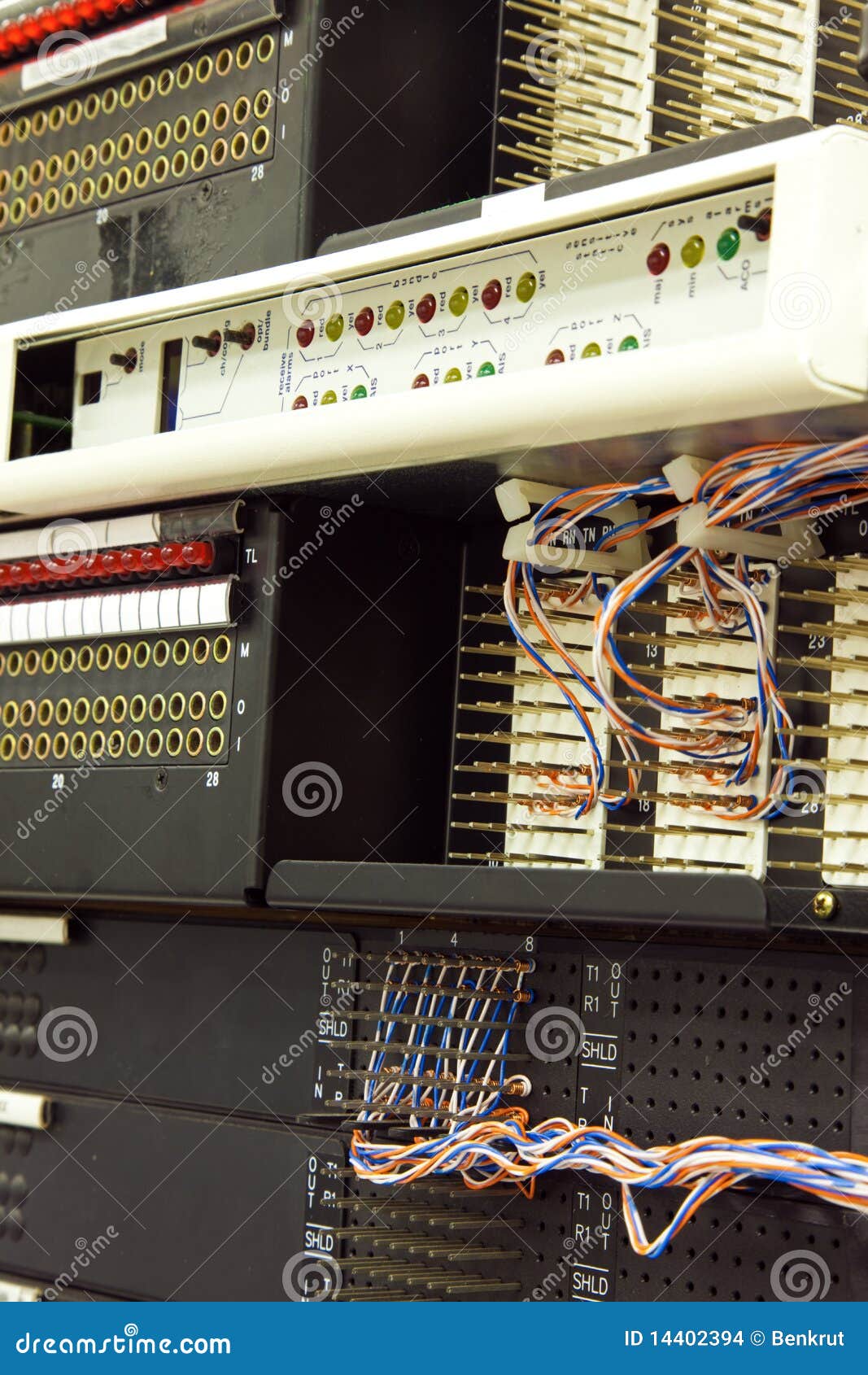 Telco Equipment on Cellular Site Stock Photo - Image of rack, terminal ...