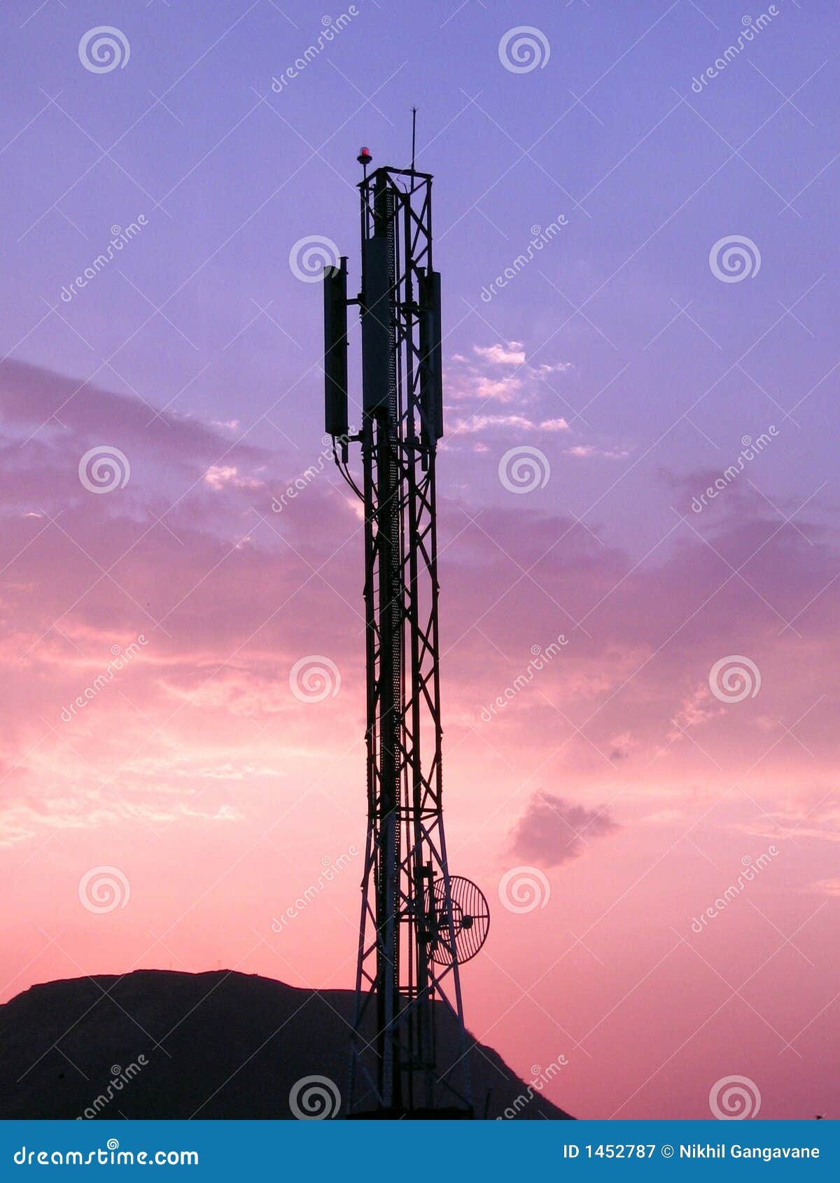 Telcom Tower stock image. Image of channels, intelligence - 1452787
