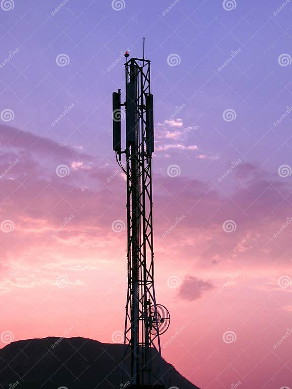 Telcom Tower stock image. Image of channels, intelligence - 1452787