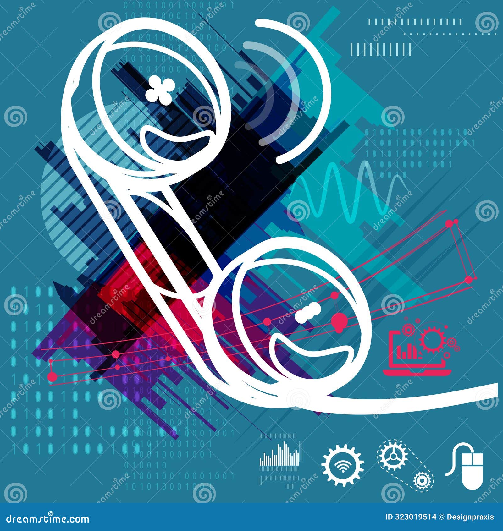 Tele Communication Abstract - Illustration Stock Illustration ...