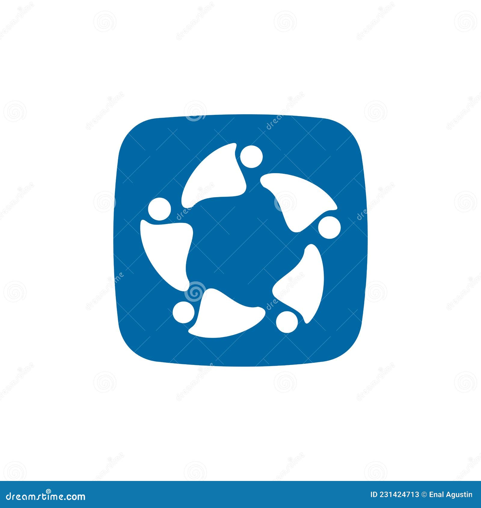 Tele Meeting or Remote Conference App Logo Design Stock Vector ...