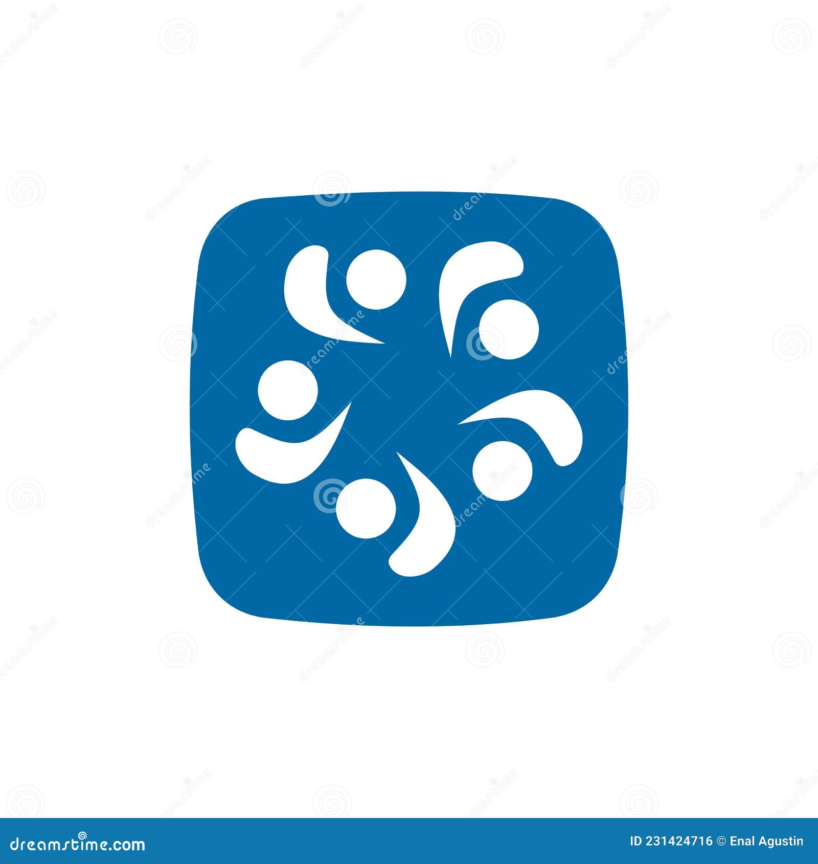 Tele Meeting or Remote Conference App Logo Design Stock Vector ...