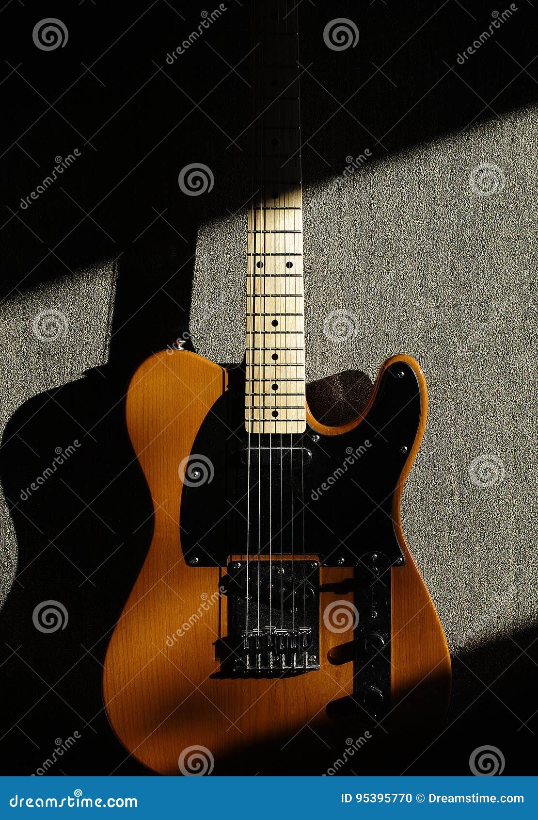 Telecaster guitar stock photo. Image of rosewood, fret - 95395770