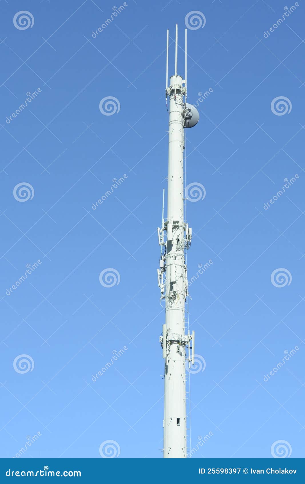 Telecom antenna stock image. Image of technology, telecom - 25598397