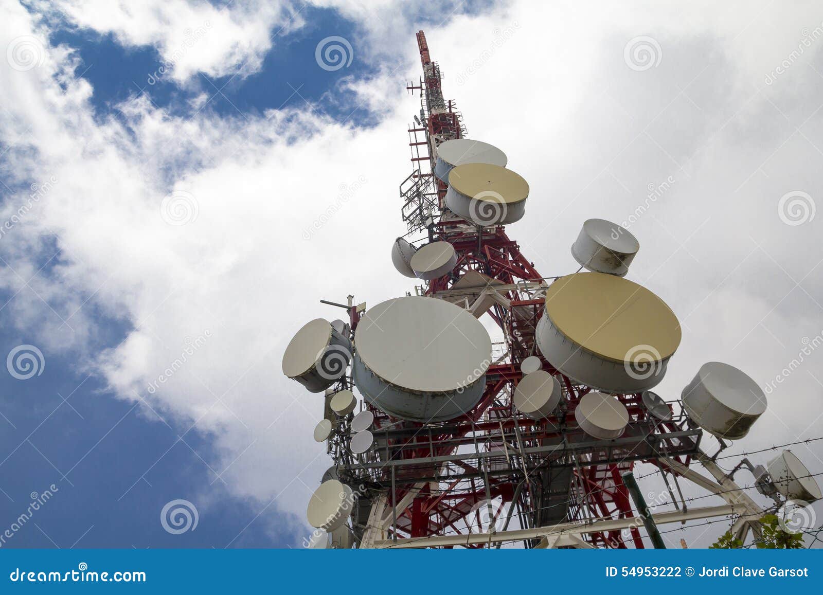 Telecom Antenna in a Building Stock Photo - Image of high, equipment ...