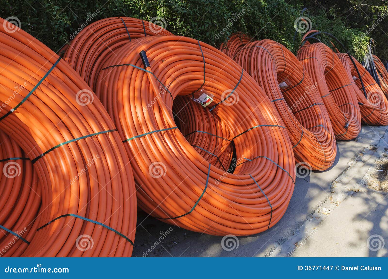 Telecom cable rolls stock image. Image of networking - 36771447