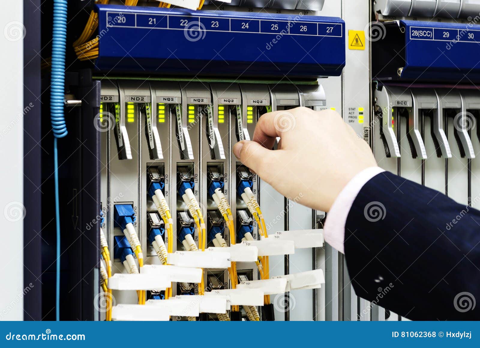 Telecom Communication Cable Connection Socket Stock Photo - Image of ...