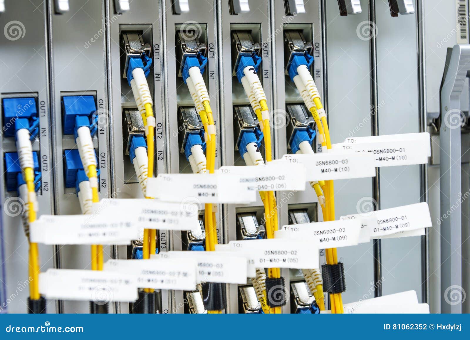 Telecom Companies in the Computer Room Network Cable Stock Photo ...