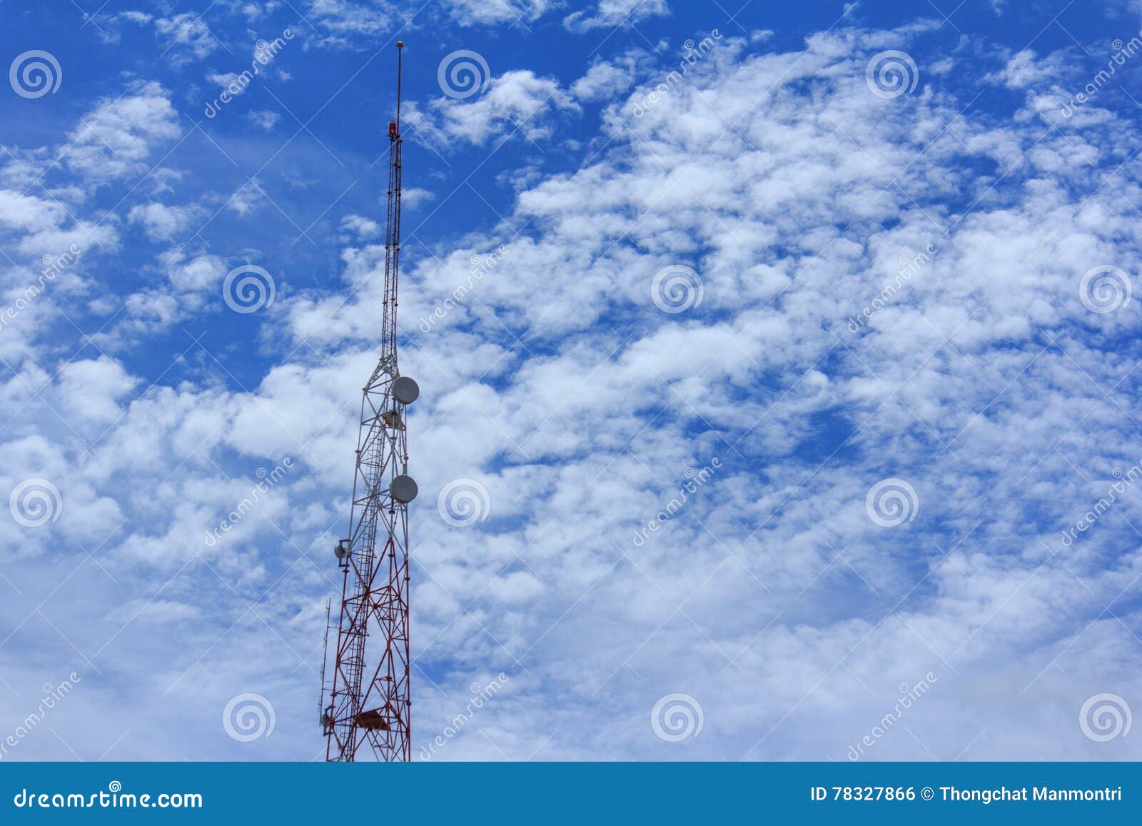 Telecom Pole, Telecom Tower Stock Photo - Image of signal, radio: 78327866