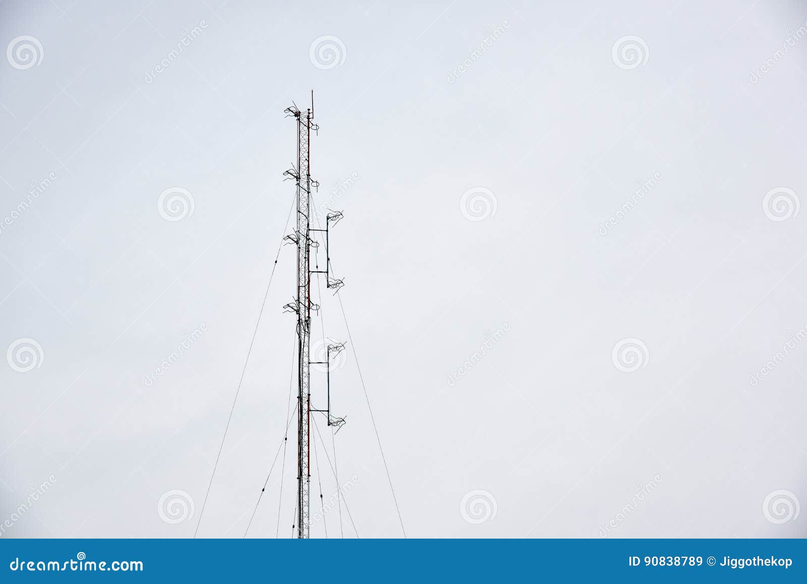 Telecom post stock image. Image of antenna, receiver - 90838789