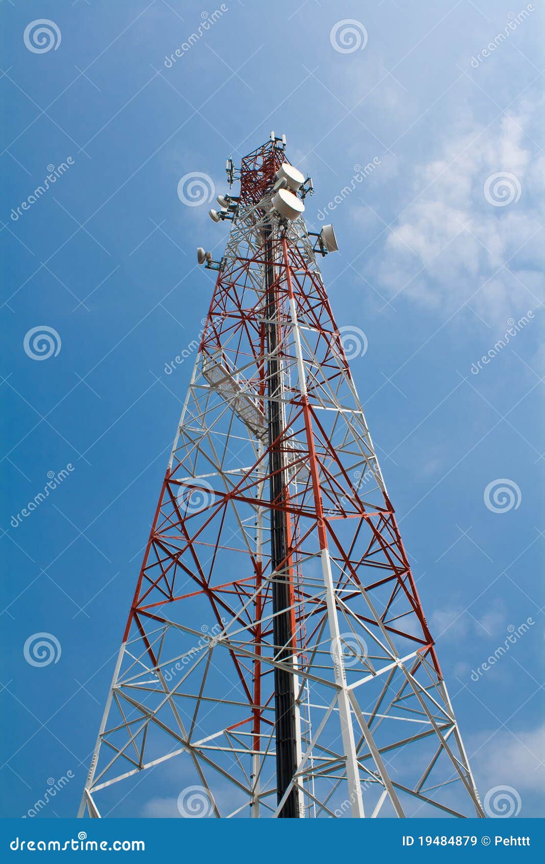 Telecom tower stock image. Image of pylon, mast, link - 19484879