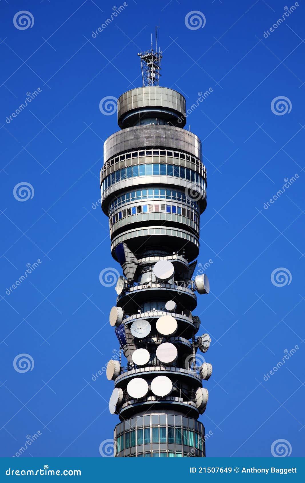 Telecom Tower stock image. Image of modern, camden, antenna - 21507649