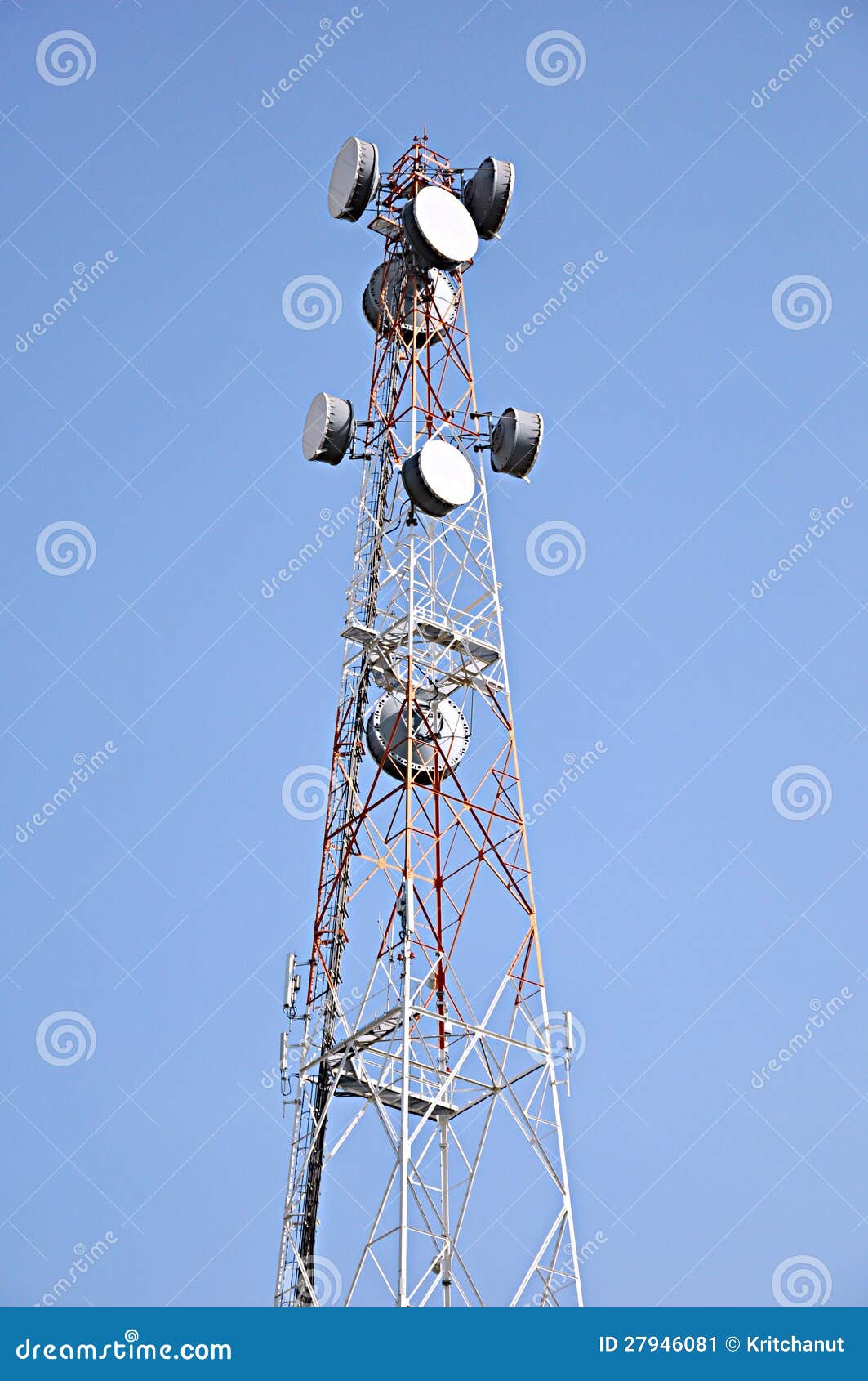 Telecom tower stock image. Image of microwave, structure - 27946081