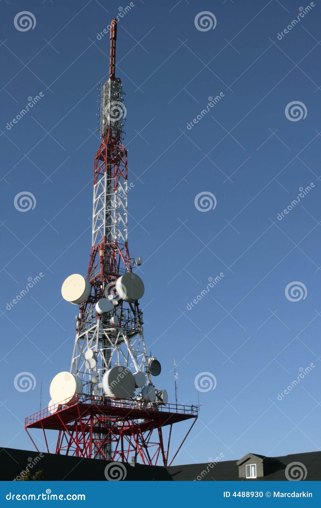 Telecom tower stock photo. Image of emitter, communication - 4488930