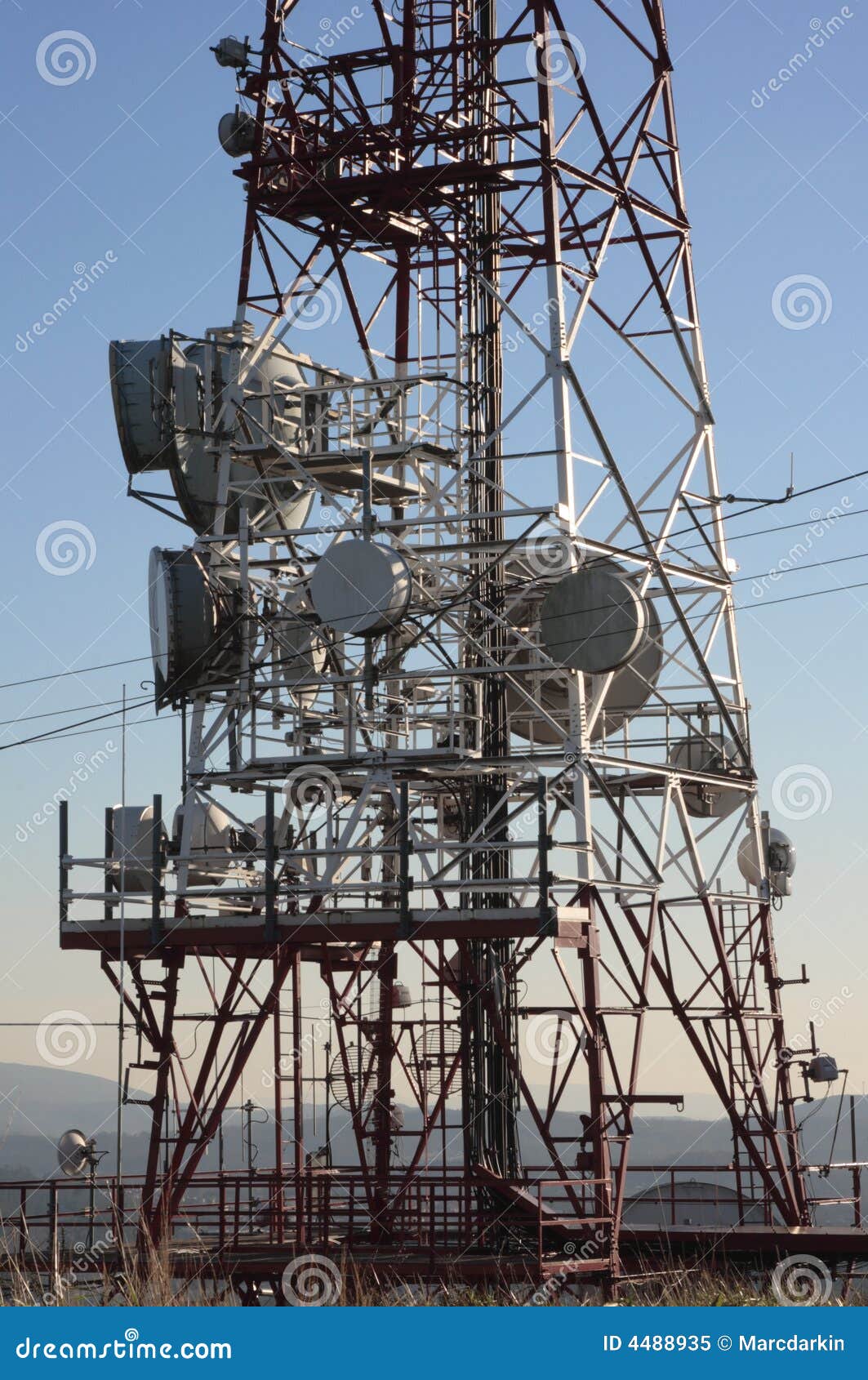 Telecom tower stock image. Image of electronics, tower - 4488935