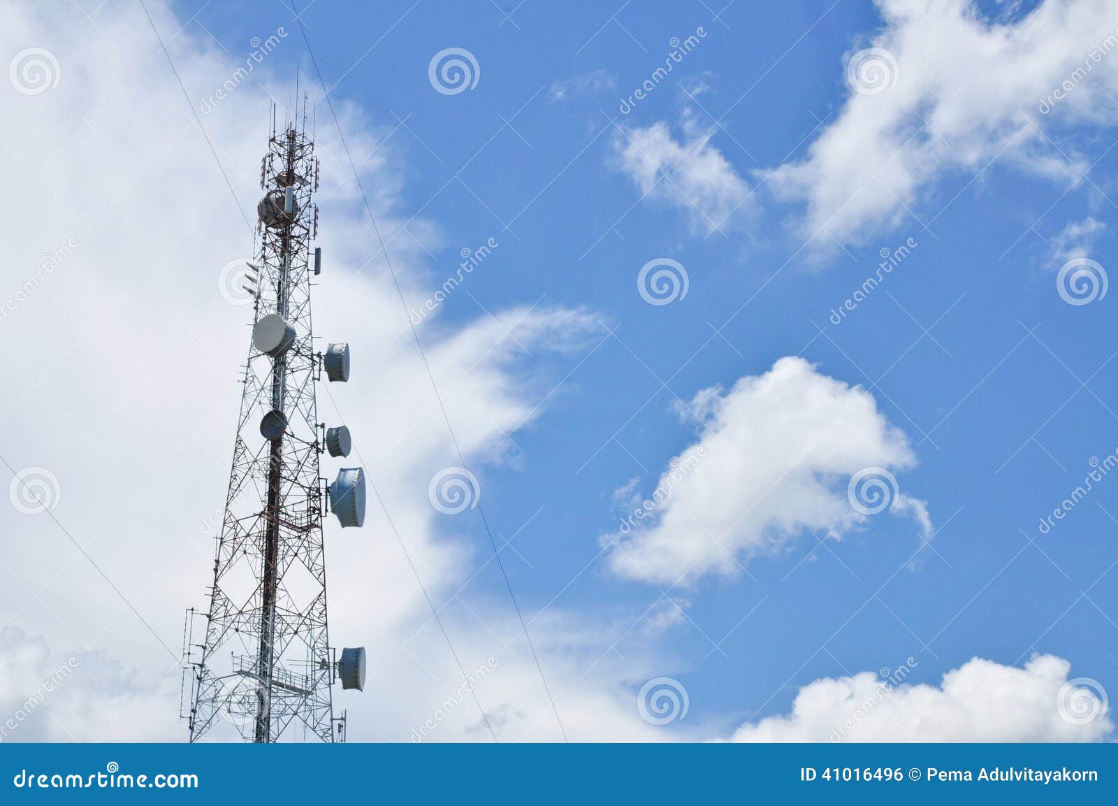 Telecom tower stock photo. Image of high, blue, communication - 41016496
