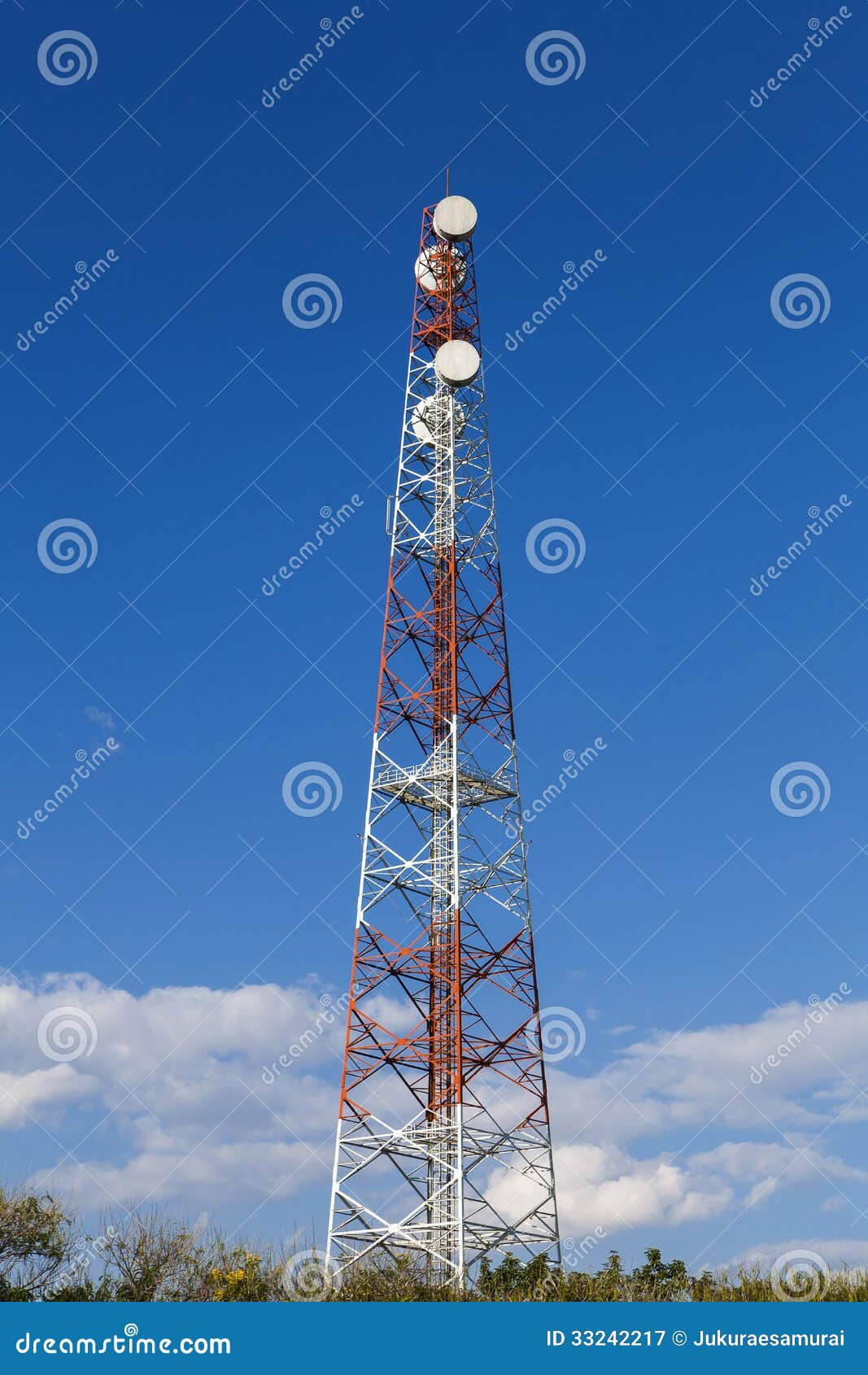 Telecom tower stock image. Image of technology, cellphone - 33242217