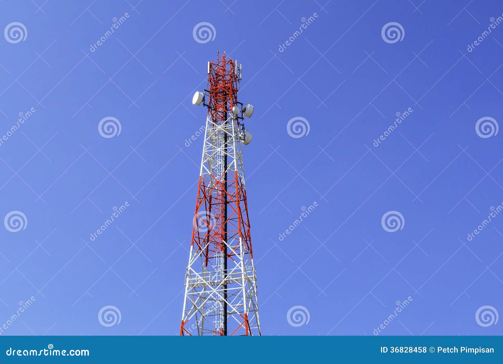 Telecom tower stock photo. Image of broadcast, link, structure - 36828458