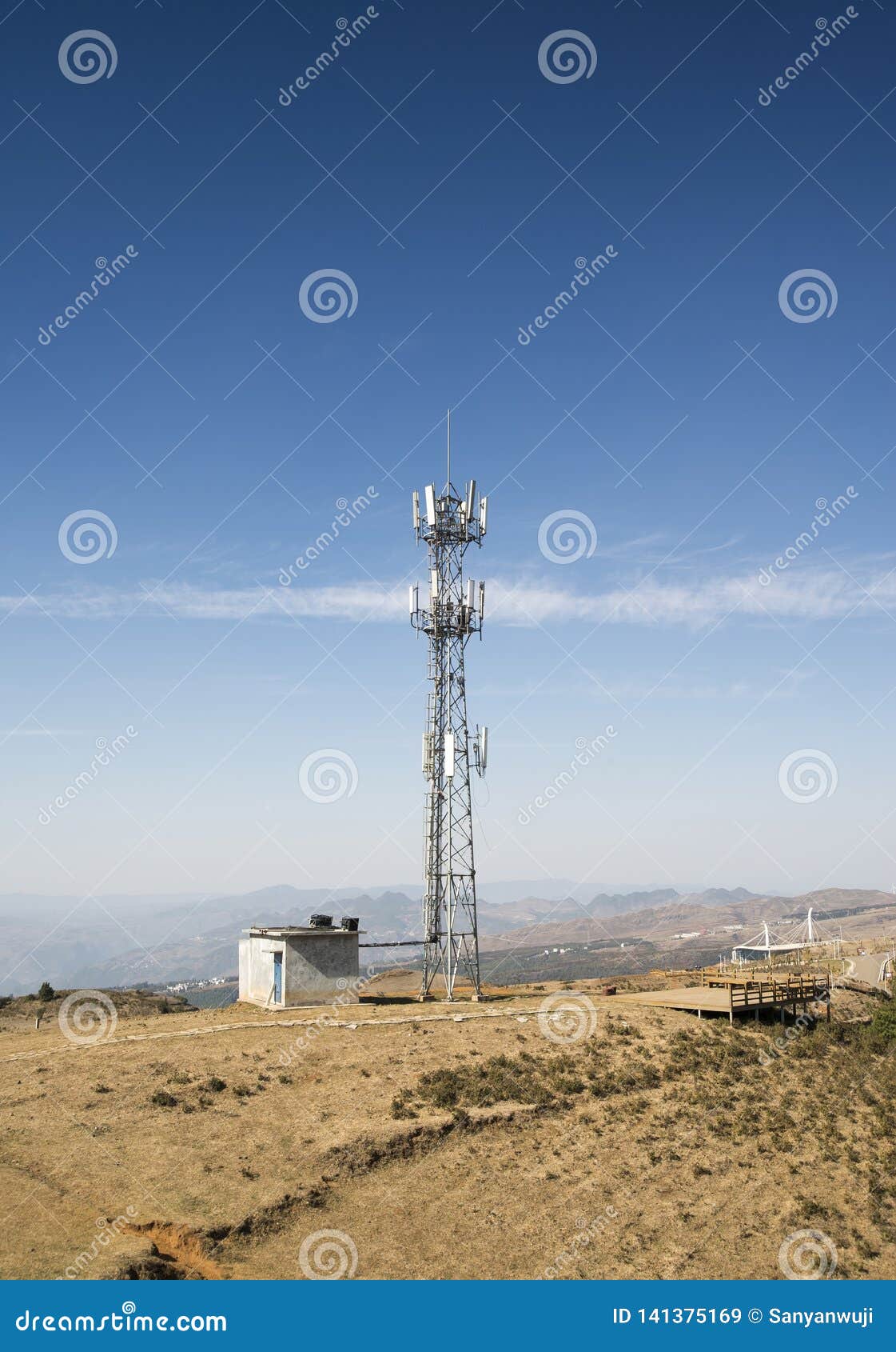 Telecom Tower stock image. Image of antenna, receive - 141375169