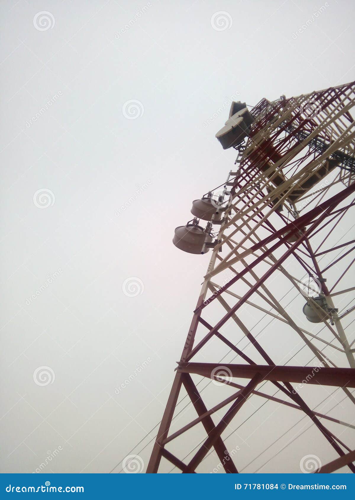 Telecom tower stock photo. Image of antenna, technology - 71781084