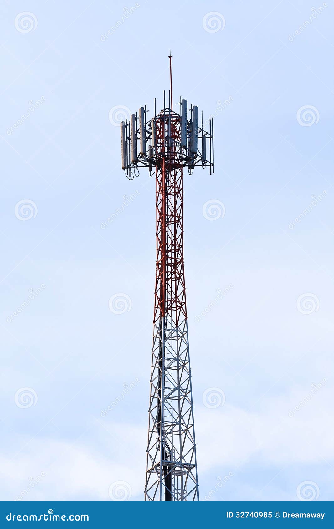 Telecom tower. stock image. Image of electric, summer - 32740985