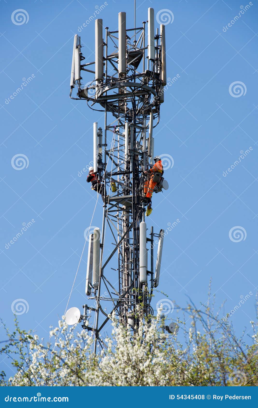 Telecom Tower editorial stock photo. Image of maintenance - 54345408