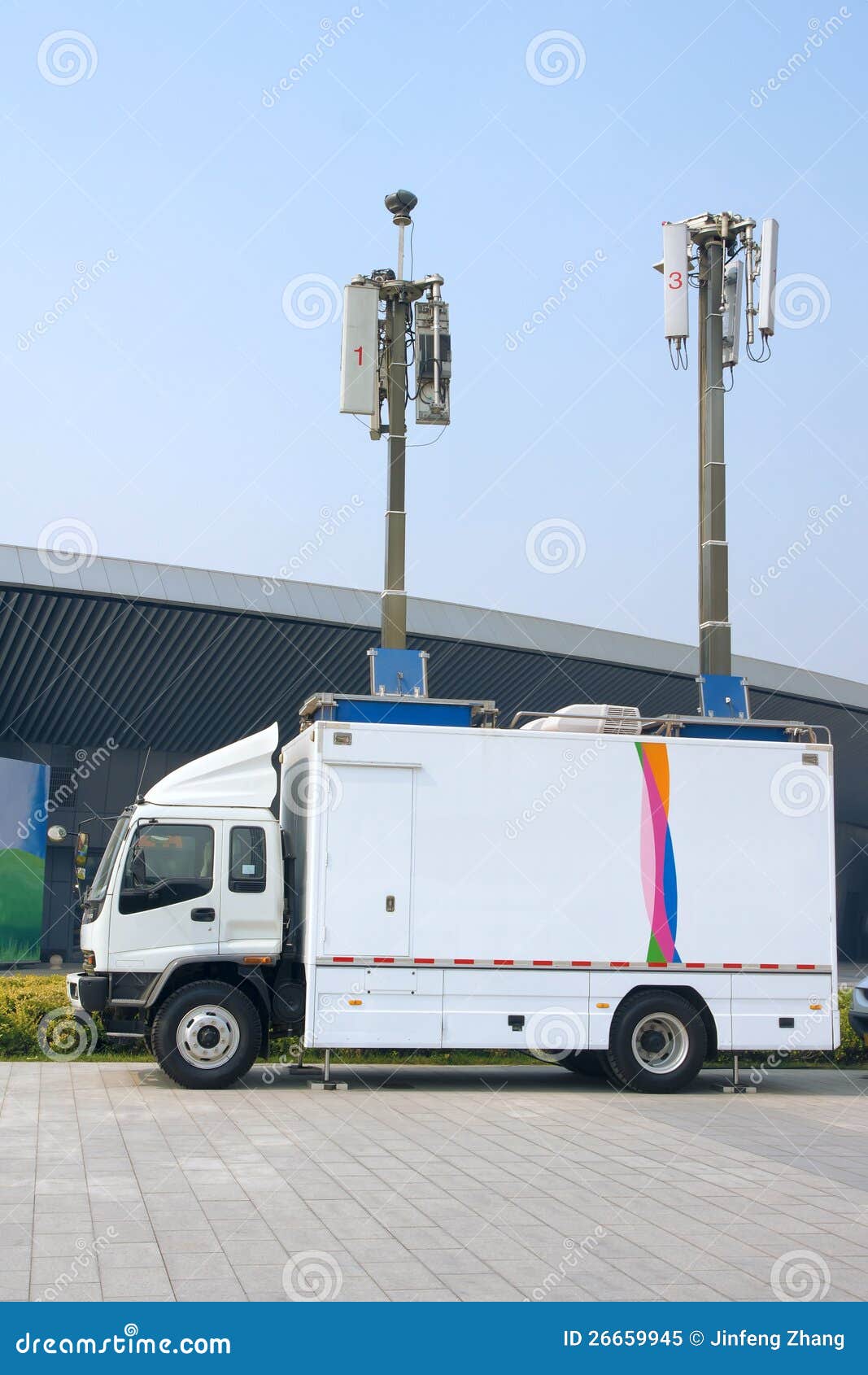 Telecom vehicle stock image. Image of vehicle, electrical - 26659945