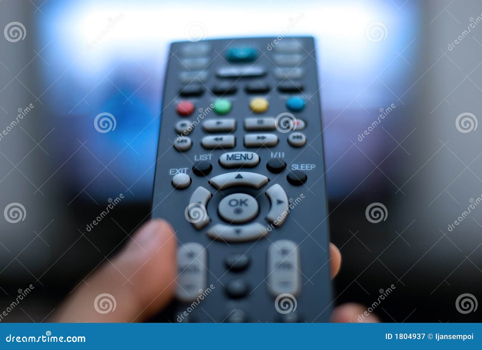 Telecomando della TV immagine stock. Immagine di gestisca - 1804937