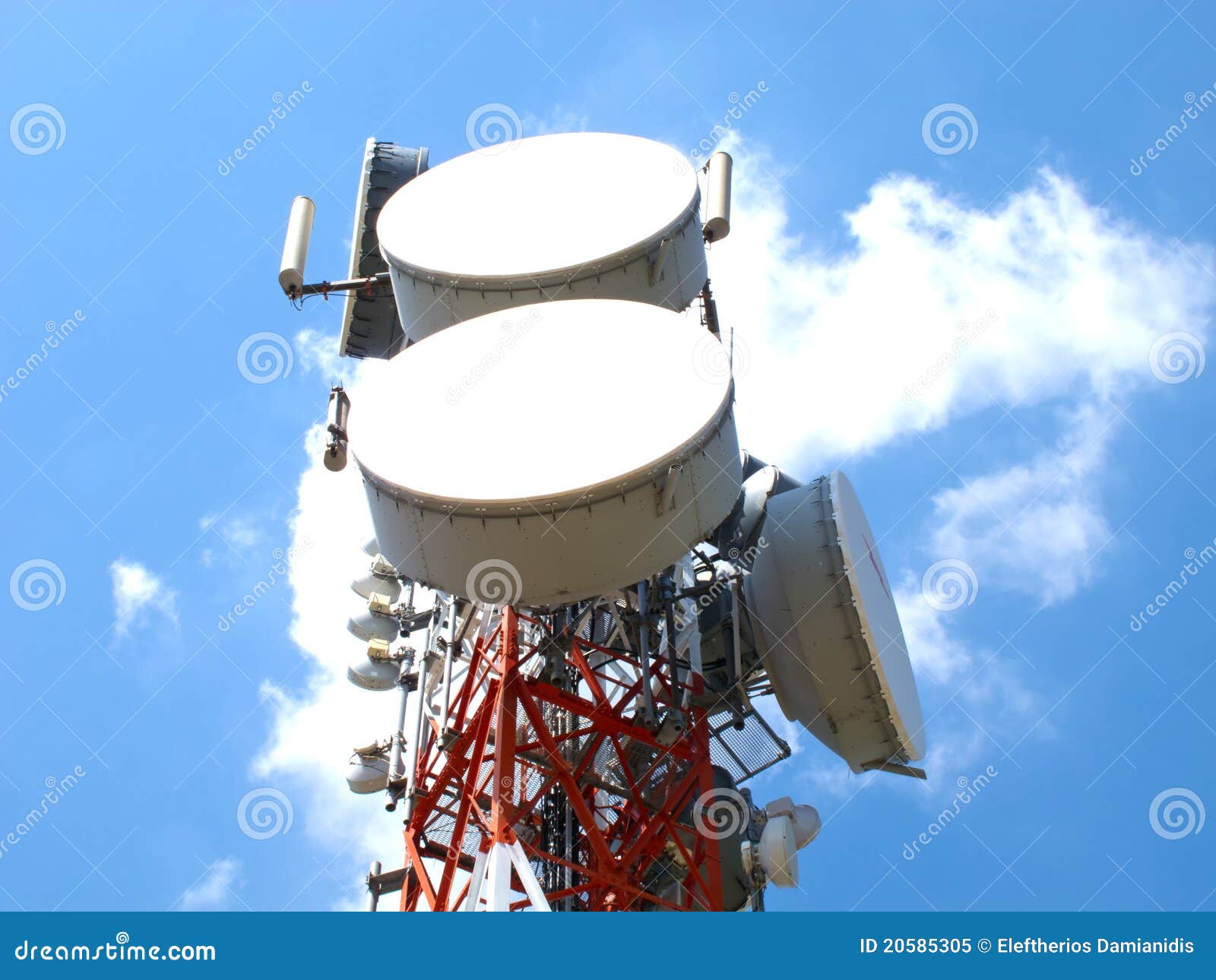 Telecommunication antenna stock image. Image of communication - 20585305
