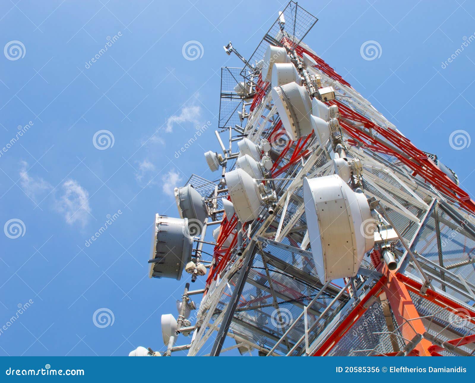 Telecommunication antenna stock photo. Image of cell - 20585356