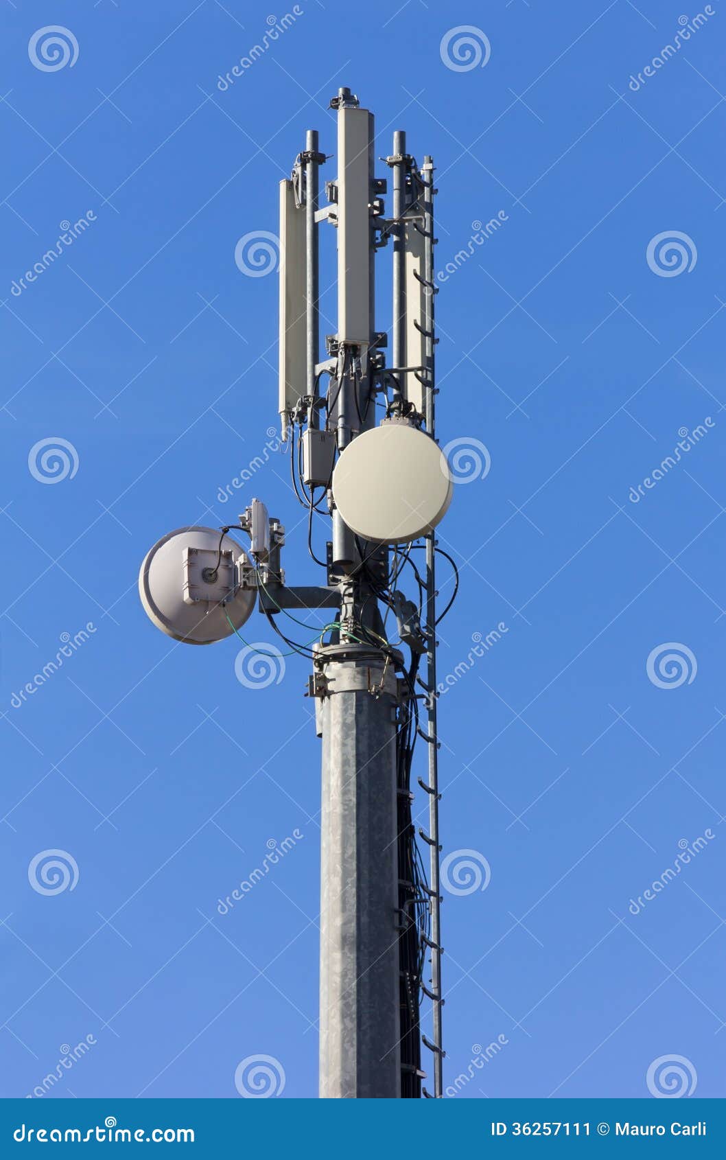 Telecommunication Antenna stock image. Image of network - 36257111