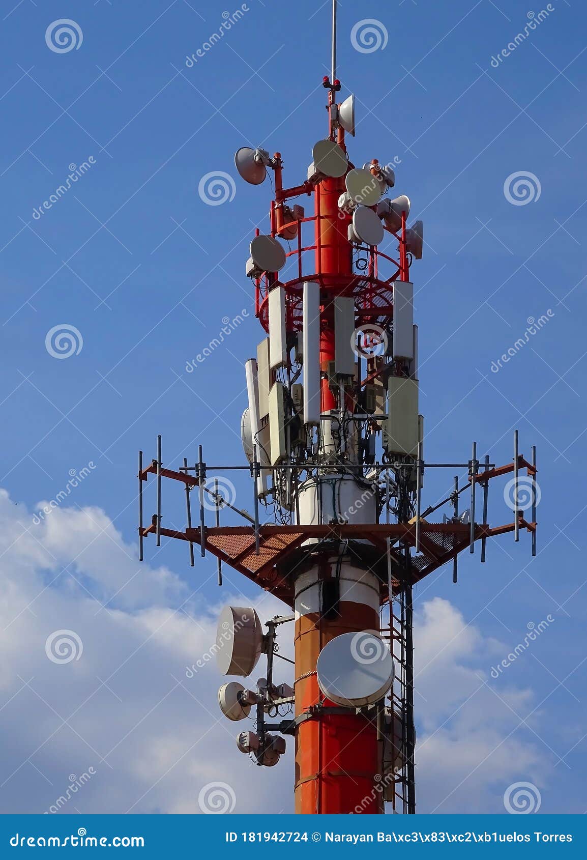 Telecommunication Antenna for 5g Network Stock Photo - Image of antenna ...