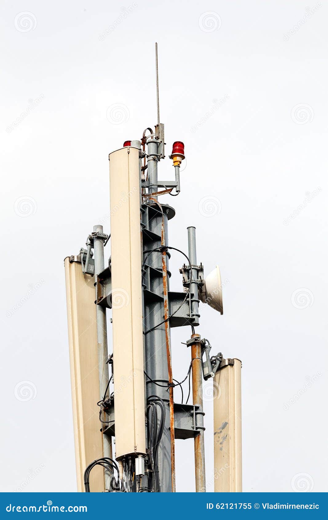 Telecommunication antennas stock image. Image of network - 62121755