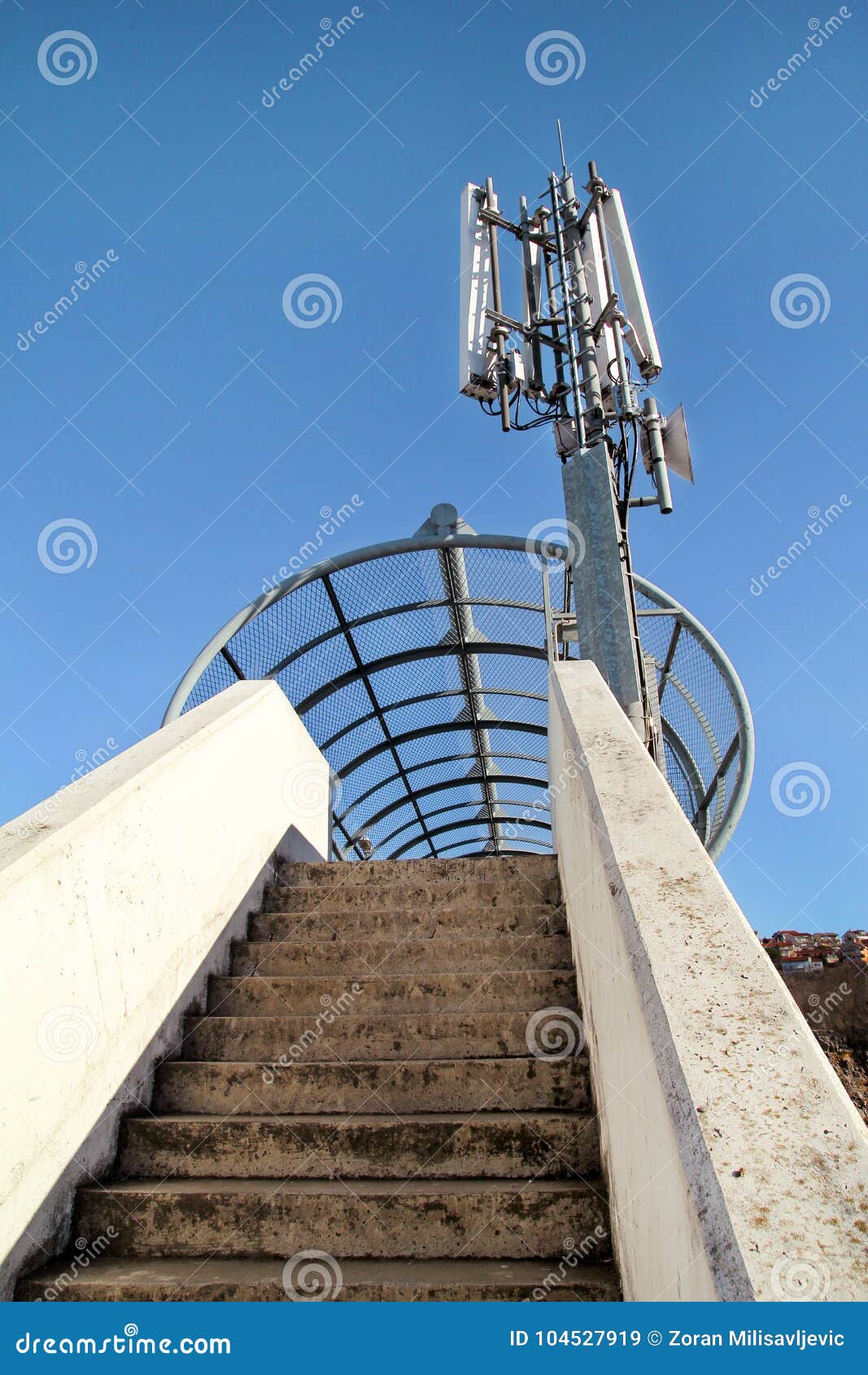 Telecommunication Base Stations Network Repeaters Stock Image - Image ...