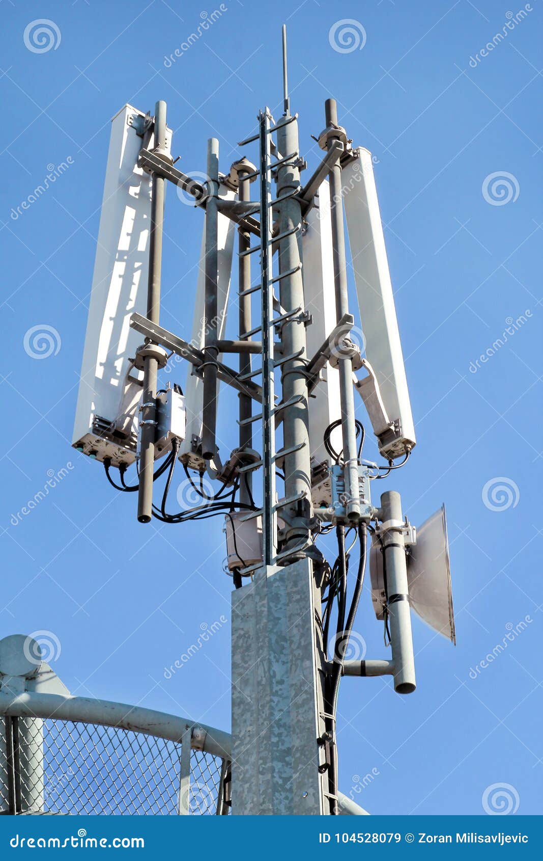 Telecommunication Base Stations Network Repeaters Stock Image - Image ...