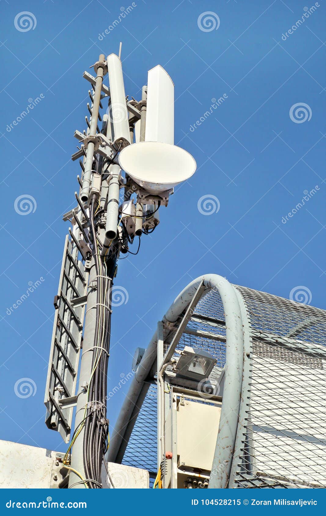 Telecommunication Base Stations Network Repeaters Stock Image - Image ...