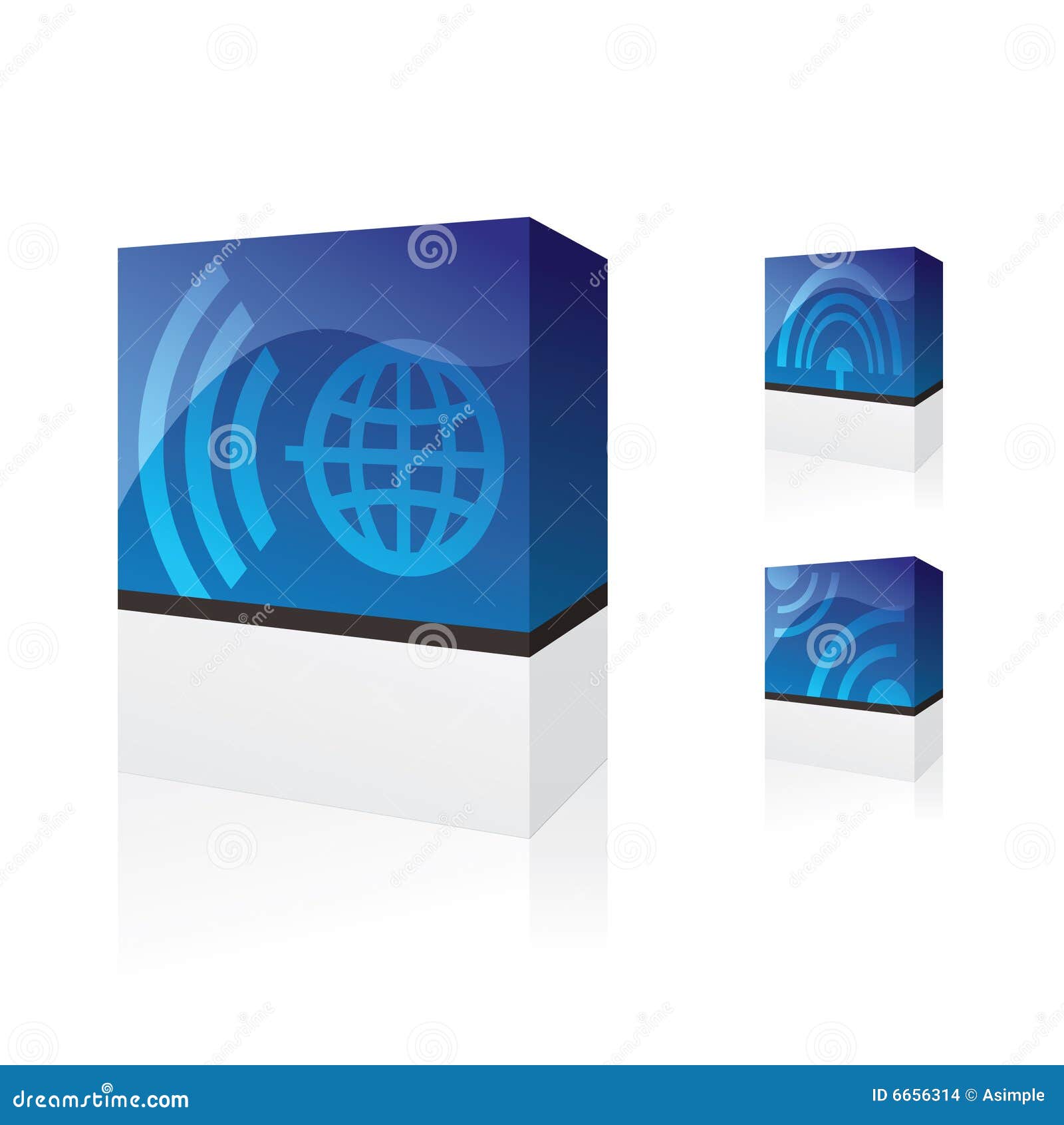 Telecommunication boxes stock vector. Illustration of shot - 6656314